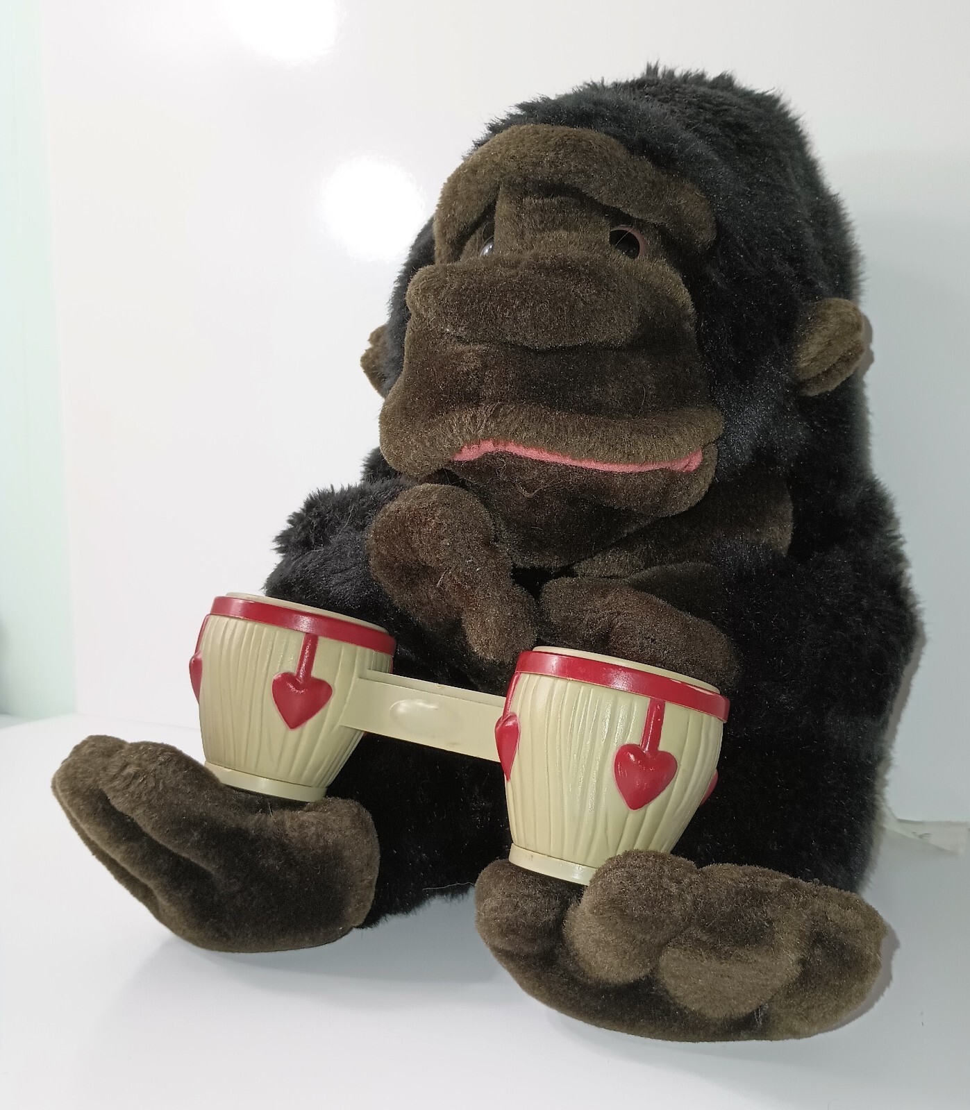 Vintage Gorilla Bongo Black Plush Animated Toy Musical Plays Love ...