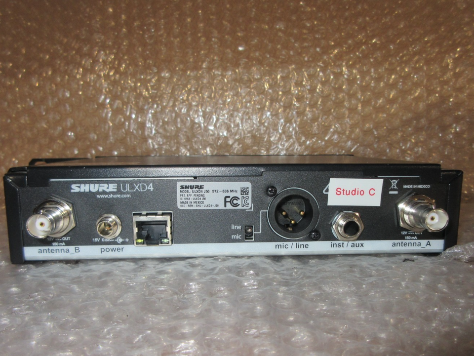 Shure ULXD4 -ULXD1 Digital Wireless Receiver W/SHURE MICROPHONE-NO ...