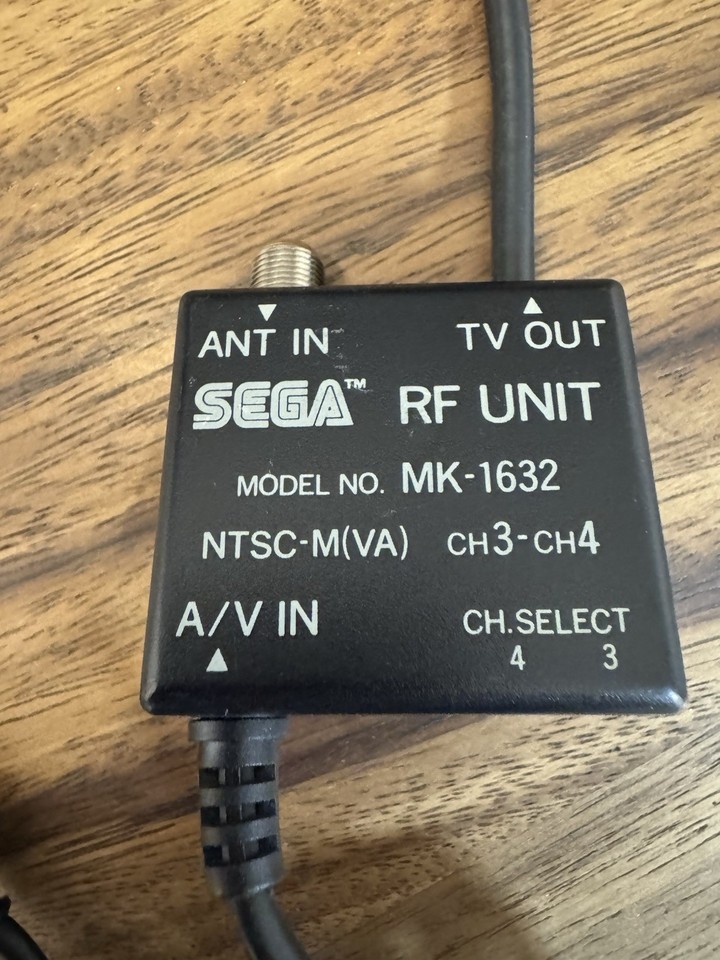 Sega Genesis OEM RF Unit MK-1632 AV Cable Adapter Switch for Model 2 ...