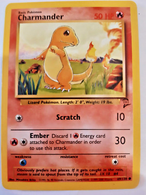 Pokémon TCG Charmander Base Set 46/102 Regular Unlimited Common | eBay
