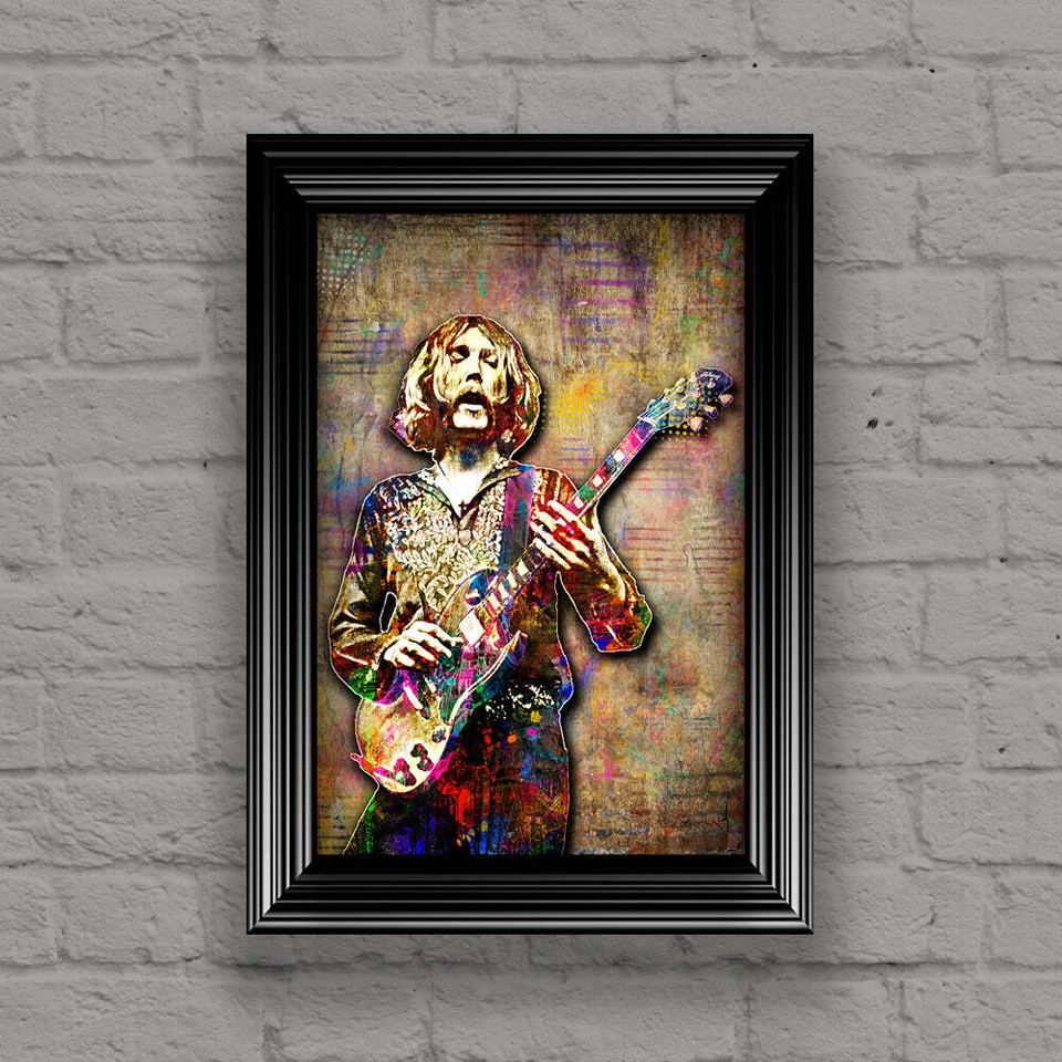 Duane Allman Poster, Allman Brothers Gift, Duane Allman Pop Art Free ...