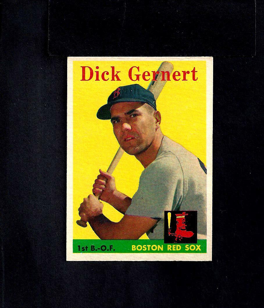 1958 TOPPS #38 DICK GERNERT-1--RED SOX--NO CREASES--EX/MT | eBay