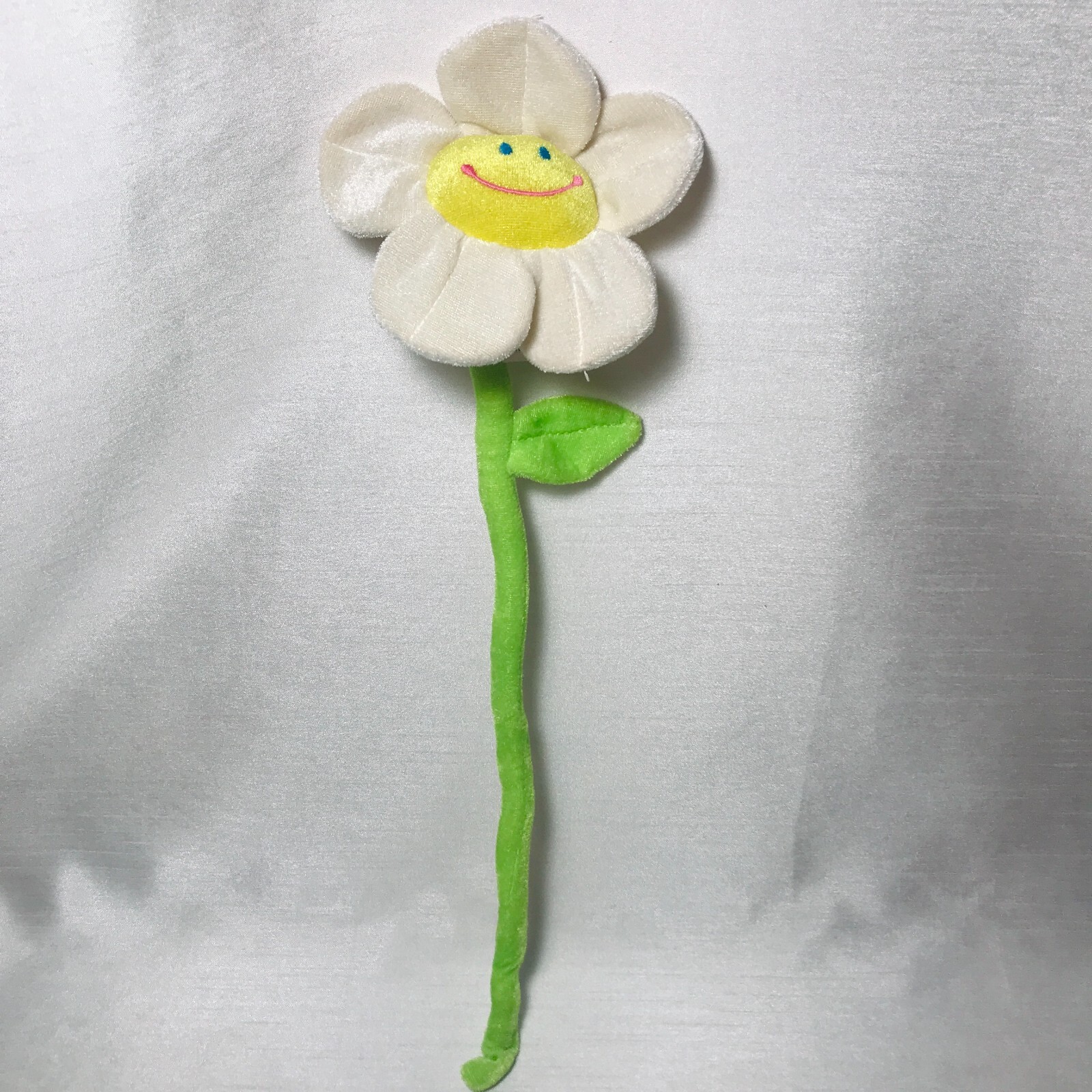Smiley Flower Power Bendable Daisy Happy Face Plush 18 in Stuffie Toy ...