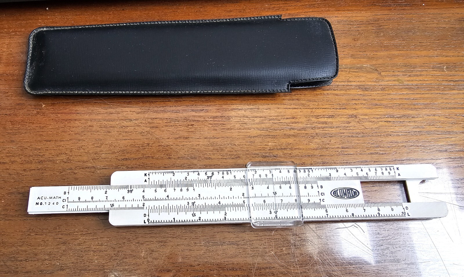 VINTAGE MATHEMATIC SMALL SLIDE RULE - WITH OPERATING INSTRUCTIONS SHEET ...