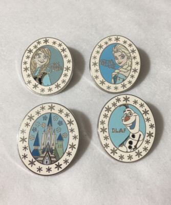 2013 Disney Trading Pins Set FROZEN Elsa, Anna, Olaf, Castle N556-6633 ...