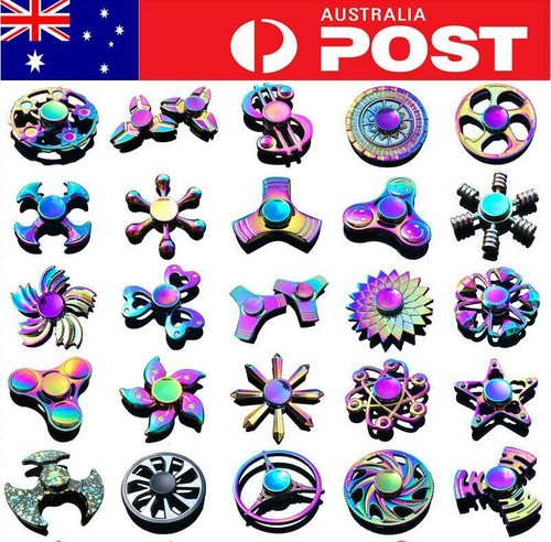 3D Fidget Hand Spinner Finger Toys EDC Focus Stress Reliever For Kids ...