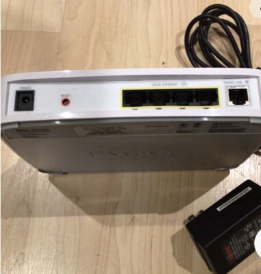 AT&T 2701HG-B 2Wire Wireless Gateway DSL Router Modem W/Power Adapter ...