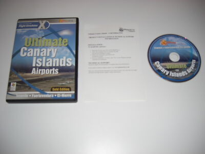 ULTIMATE CANARY ISLANDS AIRPORTS Gold Pc DVD Rom Add-On Flight ...
