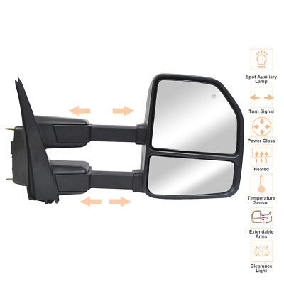 Power Temp Sensor Tow Mirror For 2019 2020 Ford F250 F350 SD Passenger ...