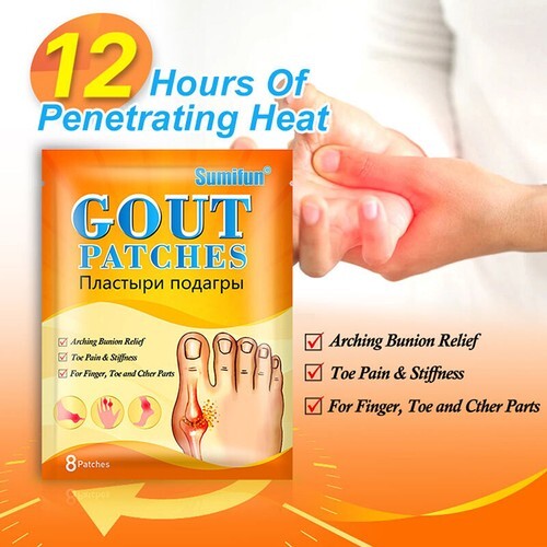 8Pcs/Bag Finger Bunion Toe Pain Relief Medical Plaster Gout Treatment ...