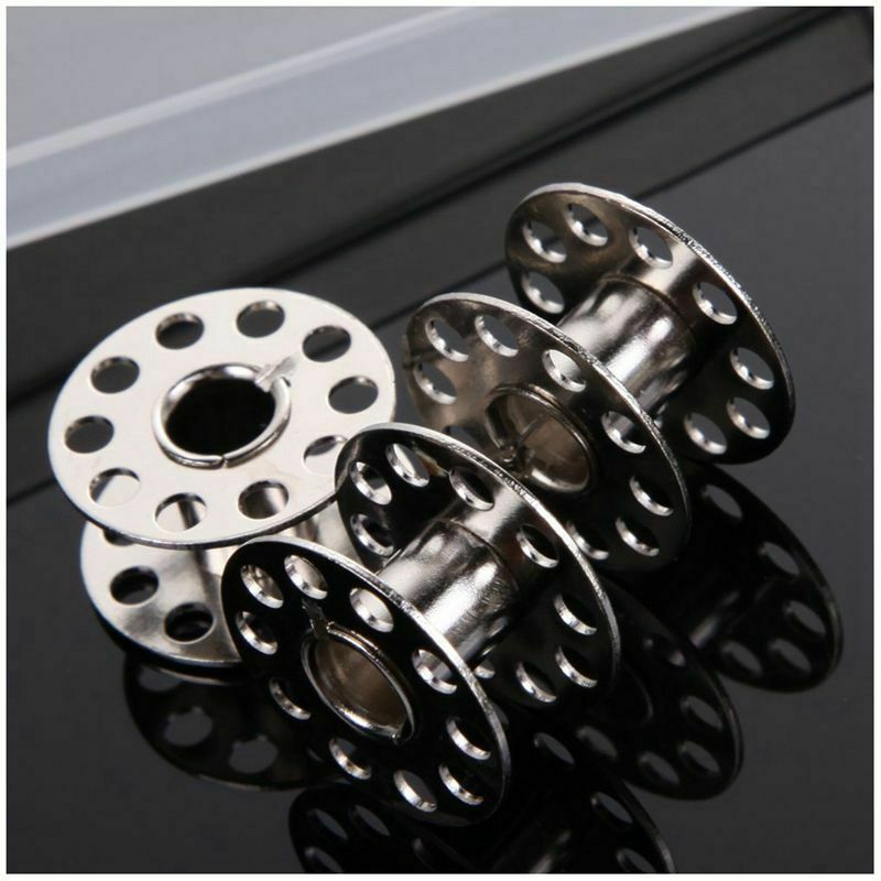 25 Grid Sewing Machine Spools Bobbins Metal Case Coil Box Storage Case ...