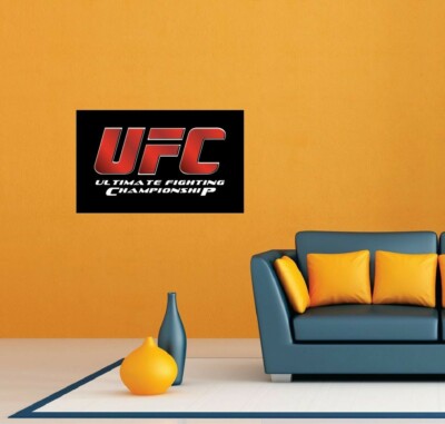 UFC Ultimate Fighting Championship Room Wall Garage Decor Sticker Decal ...