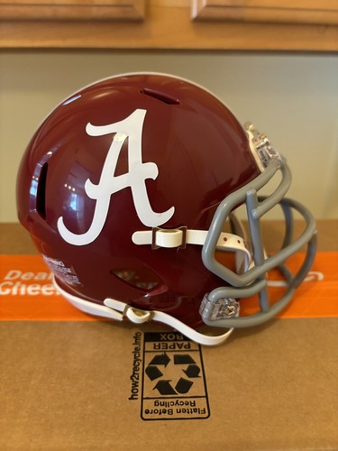 Alabama Crimson Tide Mini Football Helmet Script A Custom Concept ...