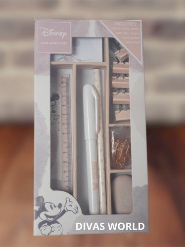 Disney Mickey Mouse Kids Stationery Set Pen Pencil Ruler Novelty Gift ...