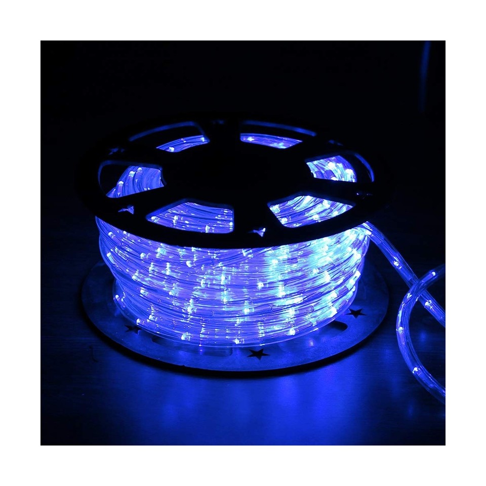 50ft 360 LED Waterproof Rope Lights,110V Connectable Indoor Outdoor ...