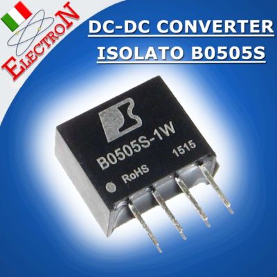 DC-DC CONVERTER ISOLATO IN 5V DC / OUT 5V DC 200mA B0505S-1W ...