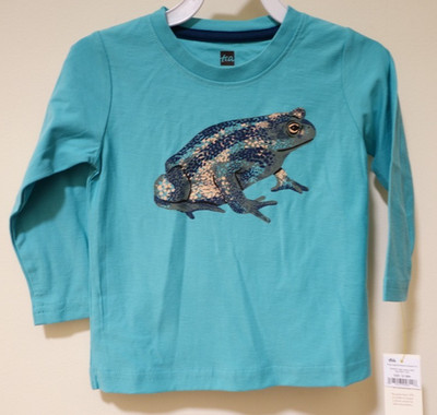 NWT Tea Collection Frog Long Sleeve Shirt Boy's Size 12-18 Months | eBay