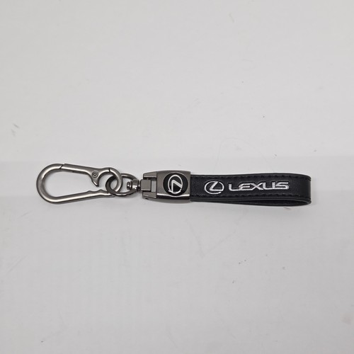 LEXUS KEYRING LEATHERETTE & METAL KEY RING KEYCHAIN LEXUS LOGO BLACK ...