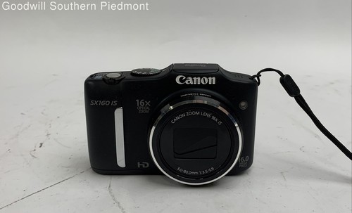 Canon PowerShot SX160 IS 16x Optical Zoom 16.0 MP Camera - Tested | eBay