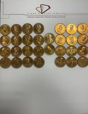 1992 Shell's Presidential Coin Game - 36 Tokens - Brass. USA. | eBay