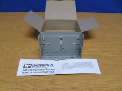 Wiremold G4017 Internal Elbow 4000 Series Raceway Metal Conduit Gray ...