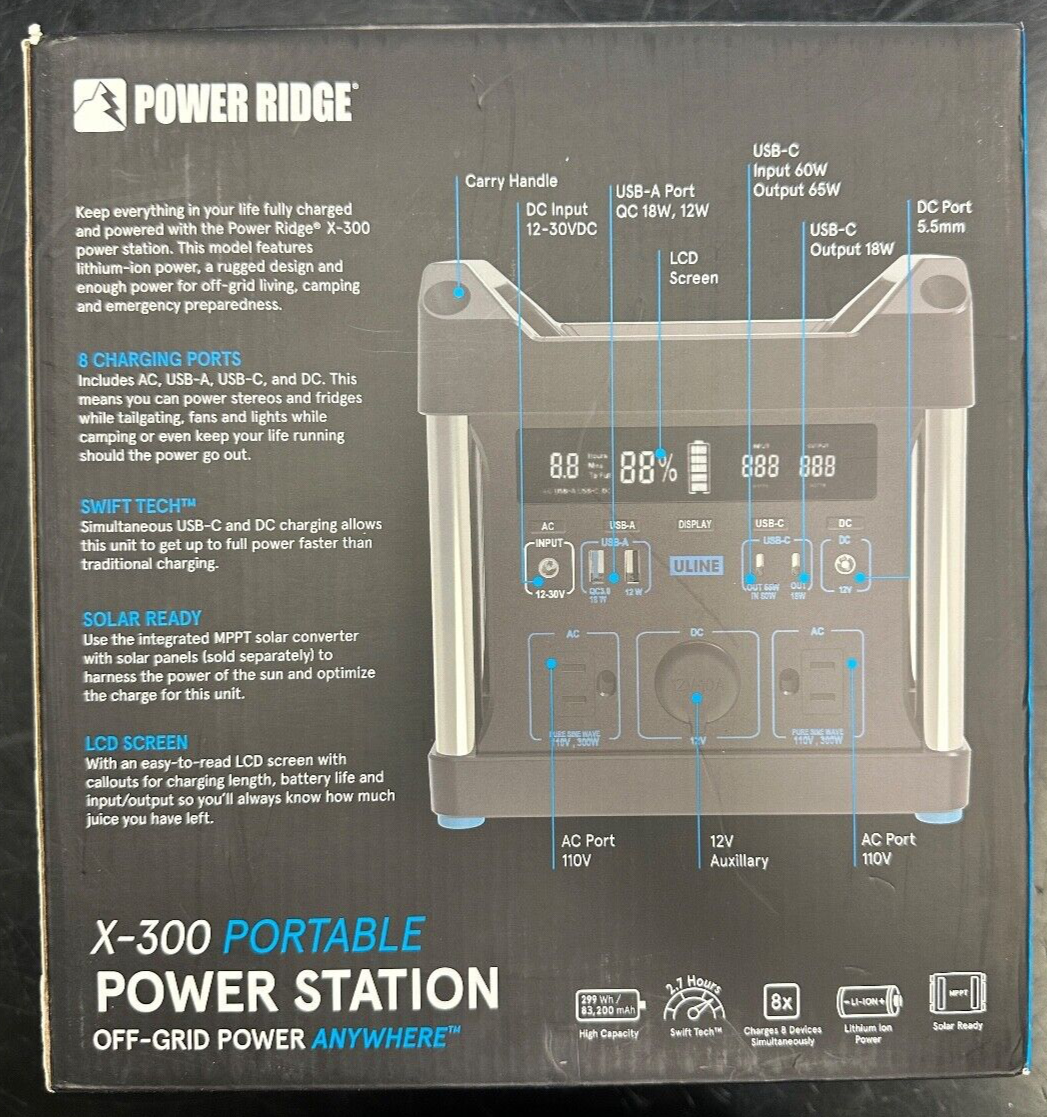 POWER RIDGE X-300 PORTABLE POWER STATION | eBay