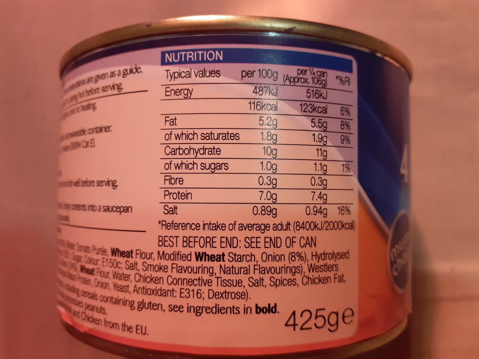 3x tins of Westlers 12 Burgers in onion and gravy.425g x 3=1275g. 3P&P ...