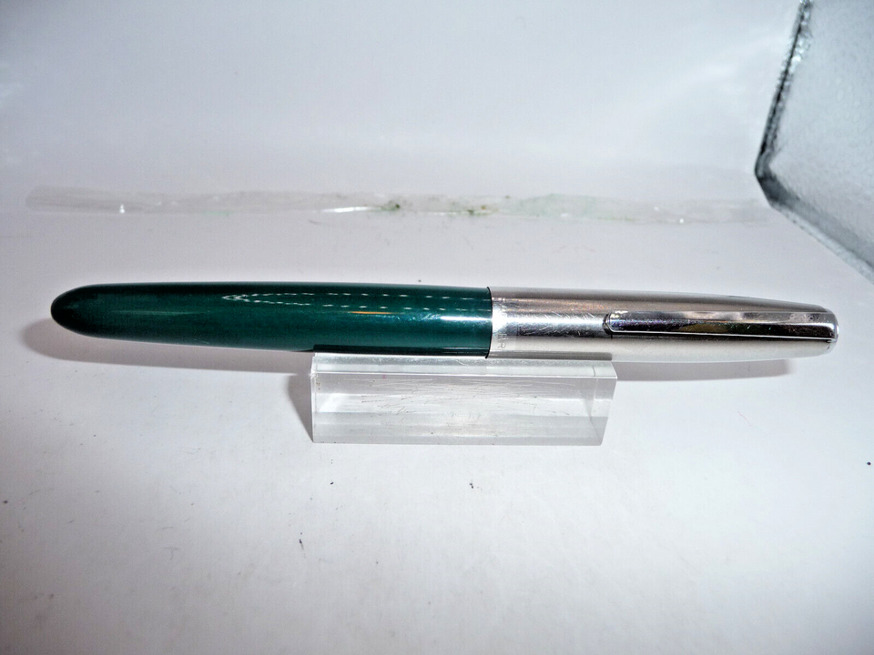 Parker Vintage 21 Inverted Ball Clip Green Fountain Pen--fine point | eBay