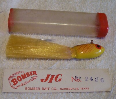 BEAUTIFUL VINTAGE BOMBER JIG 2426 LURE 9/18/20P TUBE PLUS INSERT 1 OZ ...
