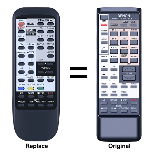 Remote Control For Denon RC-152 RC-151 RC-156 PMA-480R PMA-680R ...