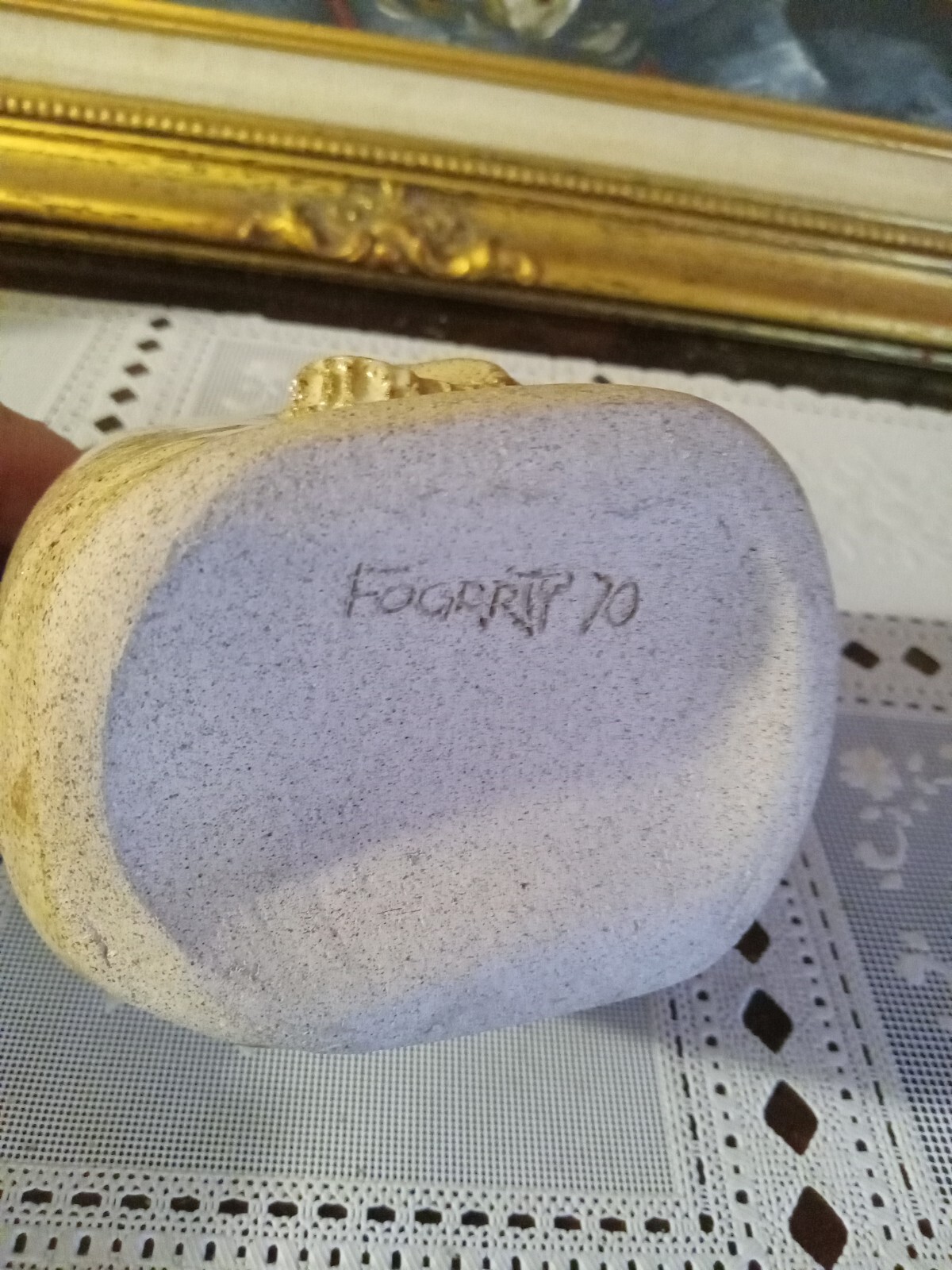 Vintage 1970 Fogarty Folk Art Pottery Medicine Bottle Signed And Dated ...