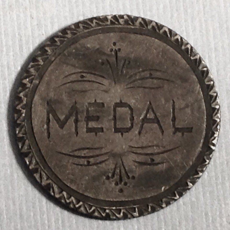 1877 Seated Liberty Quarter 25 Cents Engraved Love Token / Award Medal ...