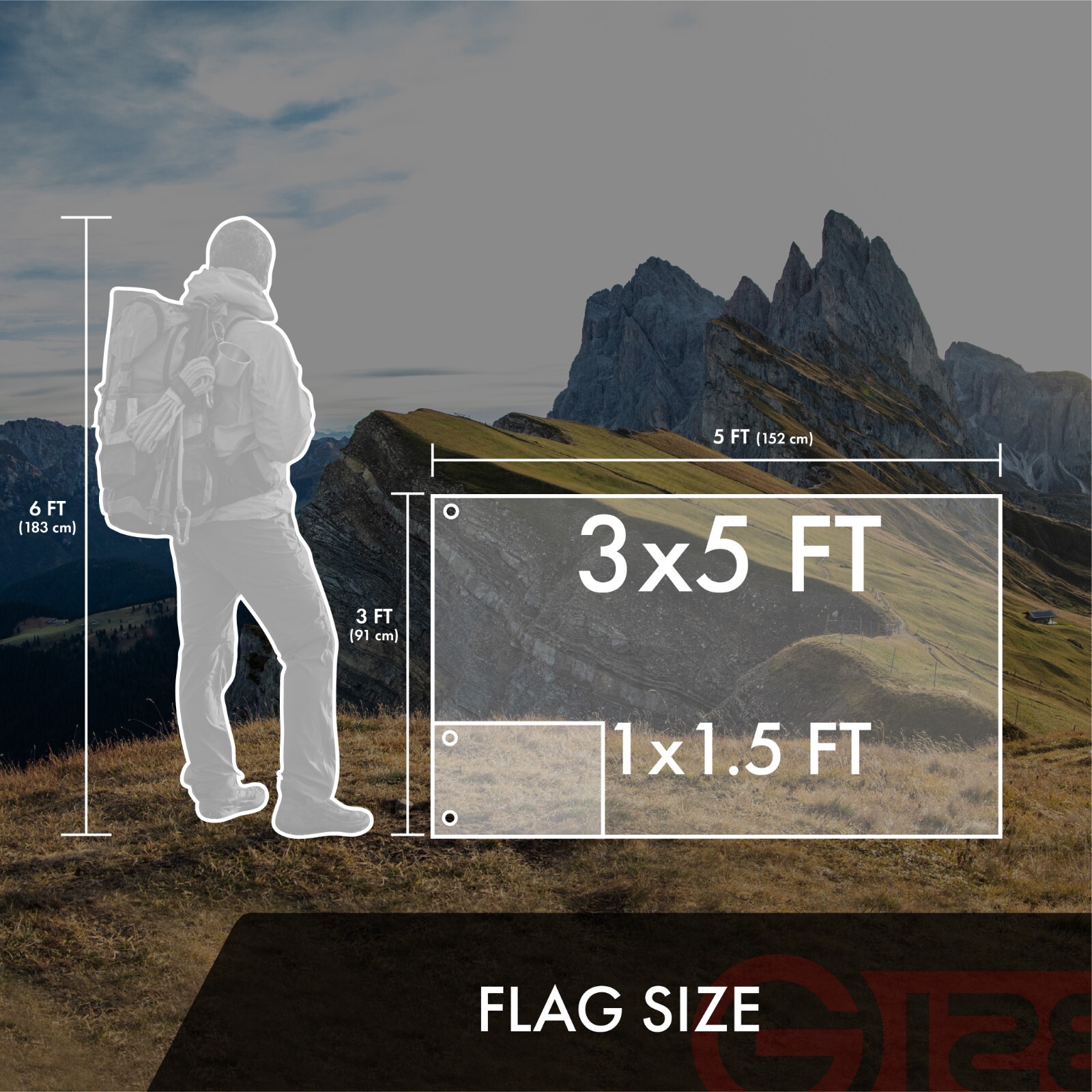 American US USA Flag 1x1.5FT Embroidered Polyester Brass Grommets By ...