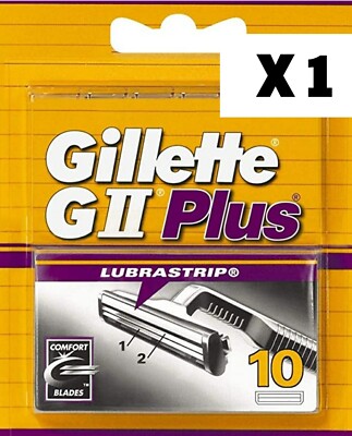 lot 10 GILLETTE GII PLUS LAME DE RASOIR HOMME LIVRAISON RAPIDE | eBay