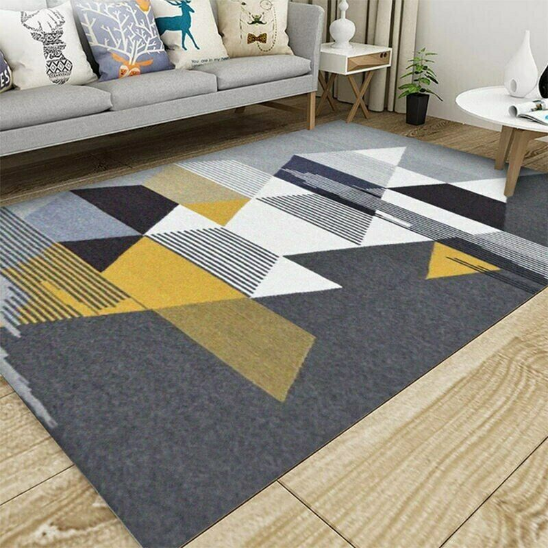 Nordic Geometric Carpets Living Room Bedroom Study Bedside Carpet ...