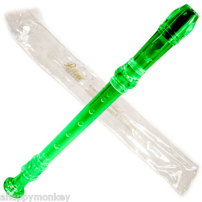 Brand New 8 Holes Soprano Recorder ABS Plastic Baroque Style Green | eBay