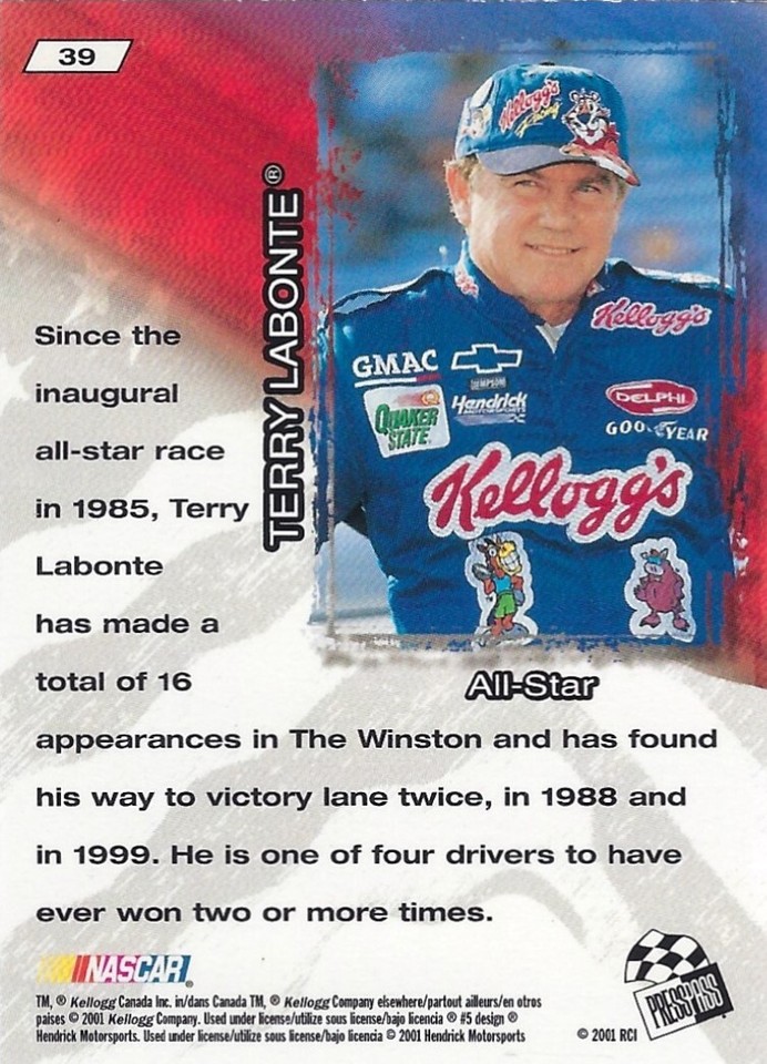 2001 Press Pass VIP NASCAR Auto Racing Trading Cards - Your Choice | eBay