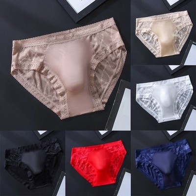 Men Mesh Underwear 3D Bulge Pouch For Bedroom For Daily Wear 68%Nylon+ ...