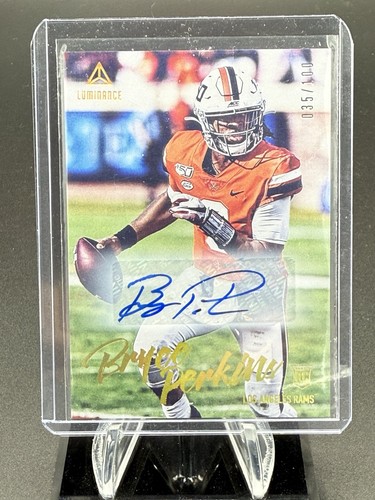 2020 Panini Luminance - Rookies Bryce Perkins #171 Gold Autographs /100 ...