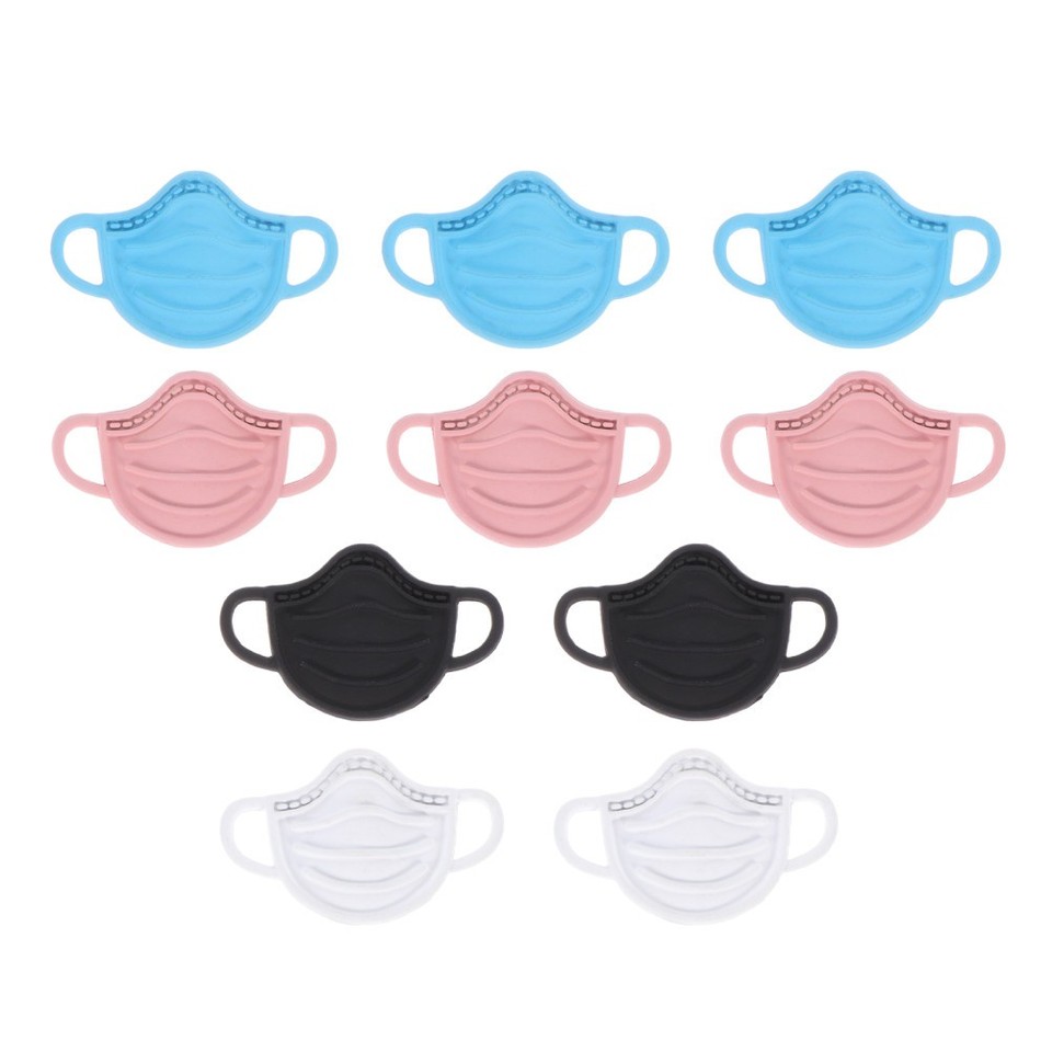 10Pcs Alloy Face Mask Shaped Pendants Key Chain Pendant Accessories ...