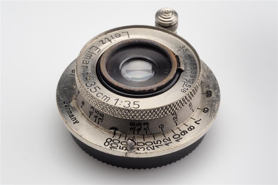 Leitz Leica M39 Elmar 3.5/3.5cm Nickel #171087 Feet Scale | eBay UK