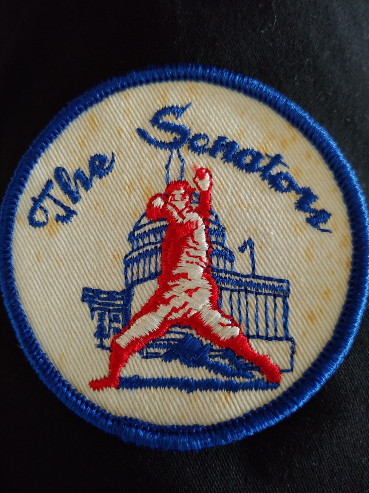 Vintage Washington Senators Baseball Team Logo Jacket Hat Patch 1960s 3 ...