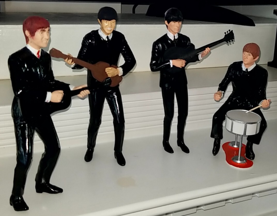 1964 BEATLES JOHN PAUL GEORGE & RINGO 8" REVELL MODEL DOLL FIGURES ...