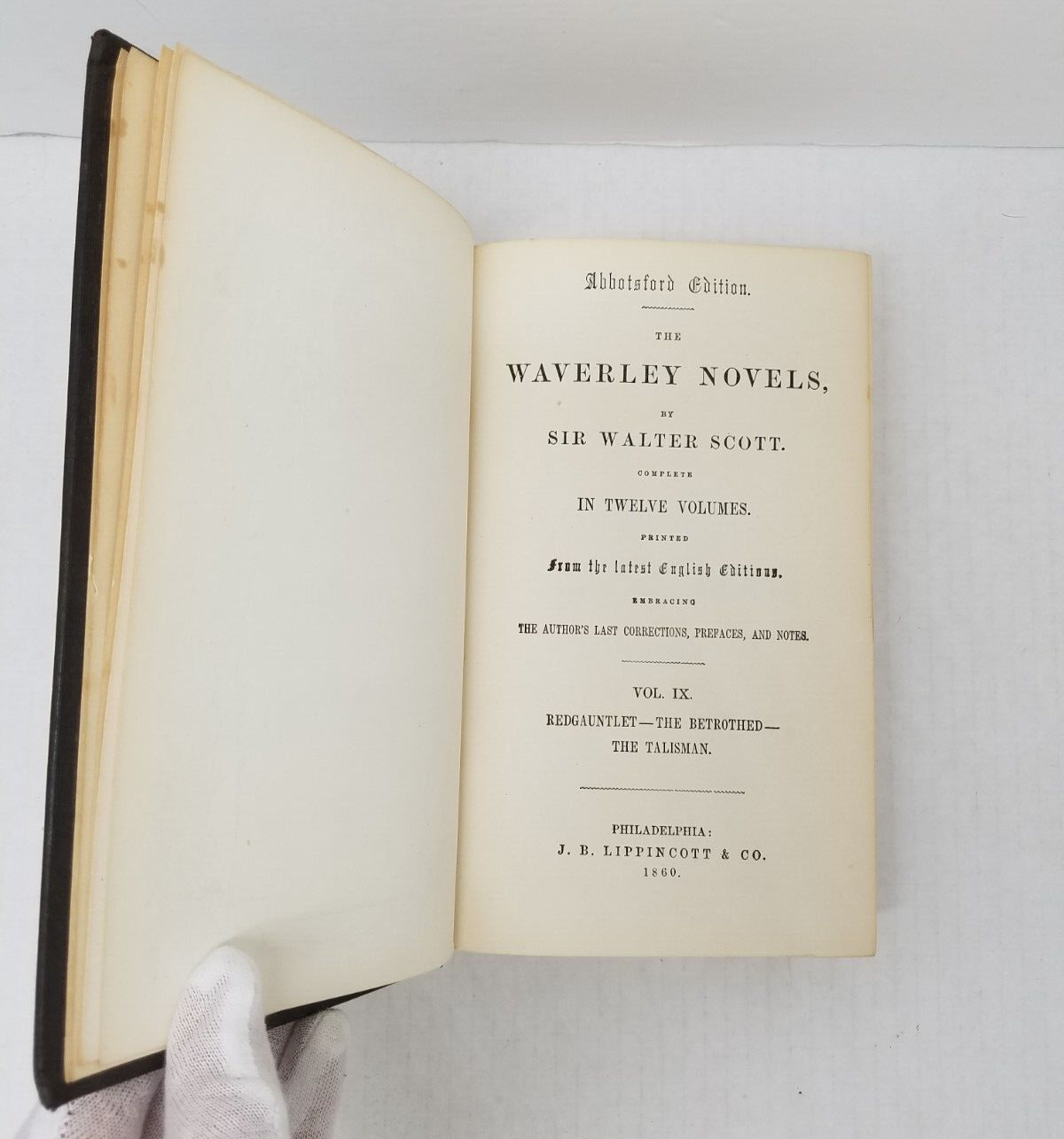 Rare Antique Book.Sir Walter Scott, The Waverly Novels in 12 Vol 1860 ...