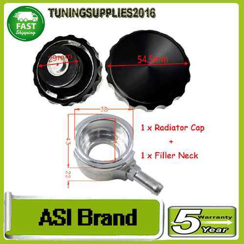 Billet Radiator Machined CNC Cap Filler Neck High Precision Universal ...