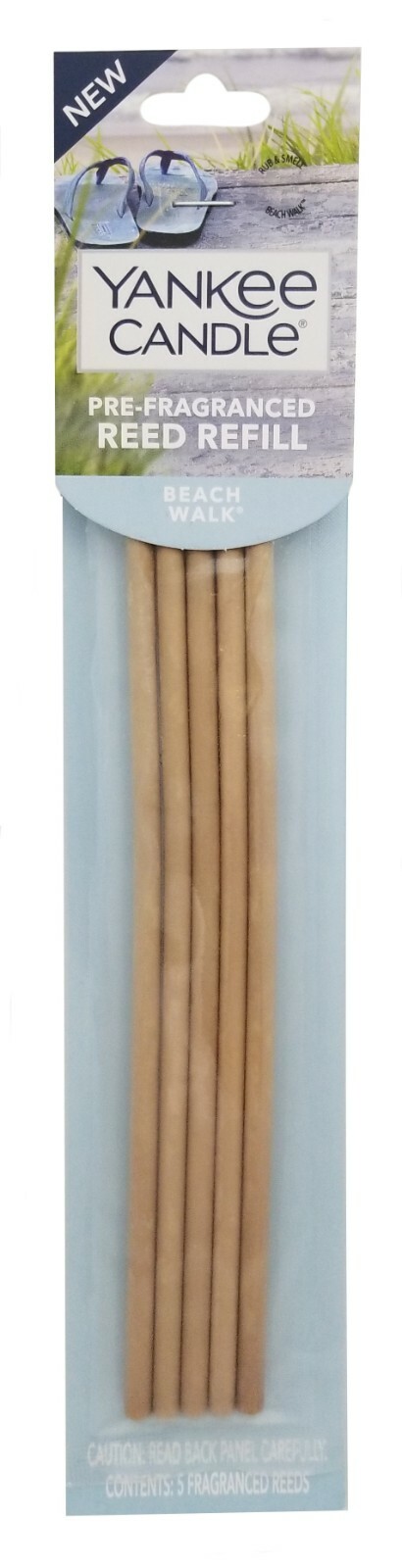 Yankee Candle Pre-Fragranced Reed Refill "Beach Walk", 5 Reeds / NEW | eBay