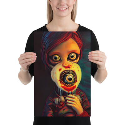 Horror Poster Wall Art 12" by 18" Inches Big. Creepy Doll Toy Strange ...