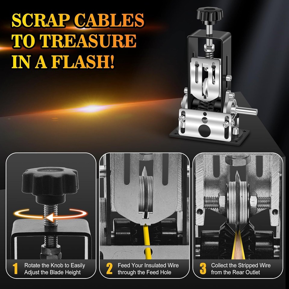 Brand New Manual Wire Stripping Machine Portable Cable Stripper 1mm to ...