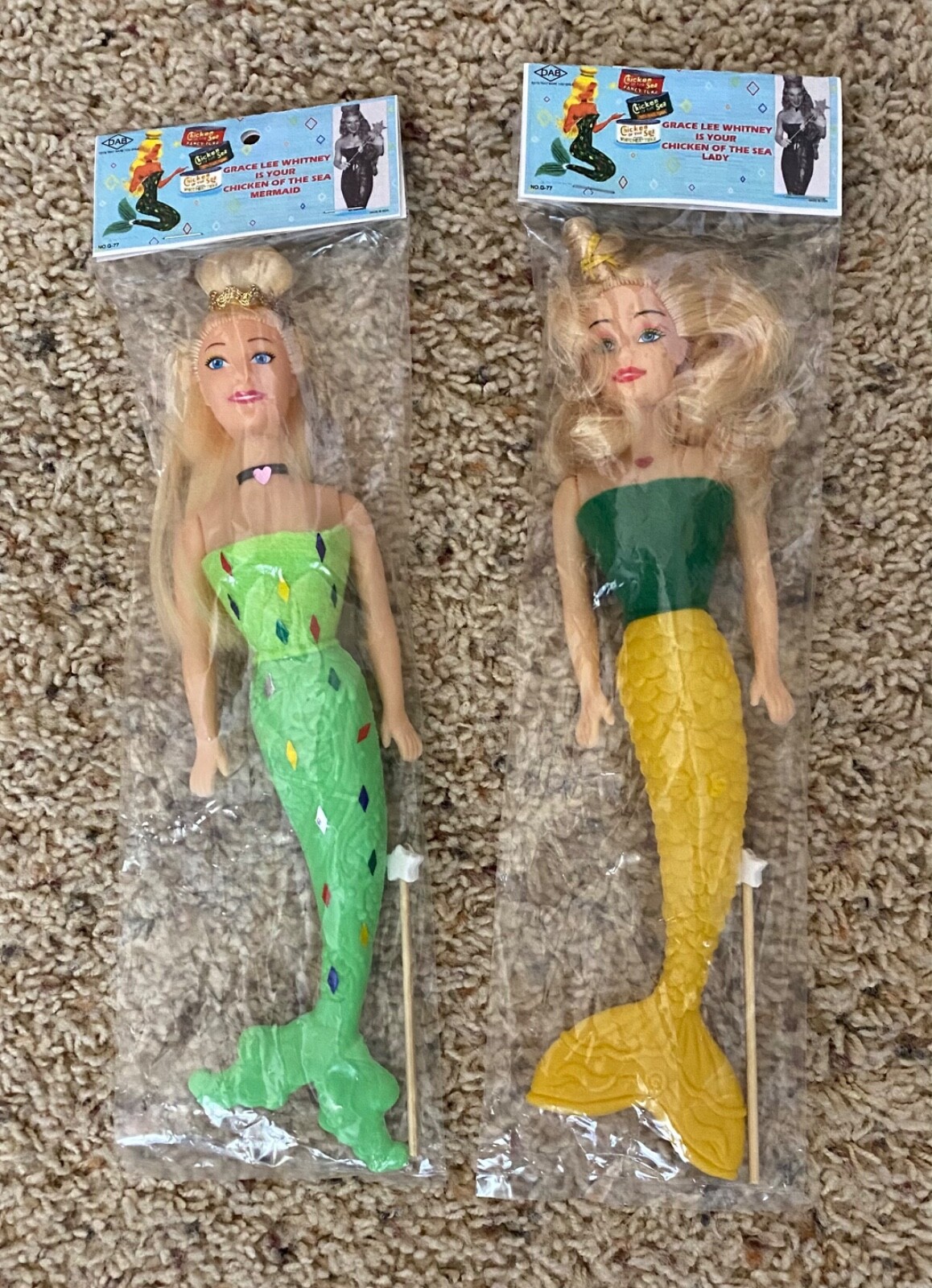 Set of 2 Bootleg Chicken of the Sea Mermaid Dolls by DAB - New/Sealed ...