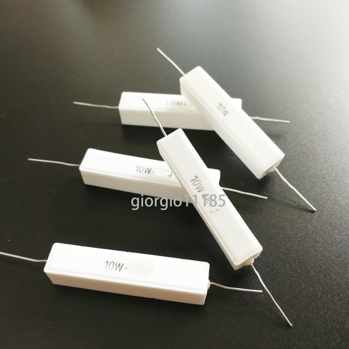 5pcs 30 ohm 30ΩJ 10 watt Axial Ceramic Cement Power Resistor 10W New | eBay